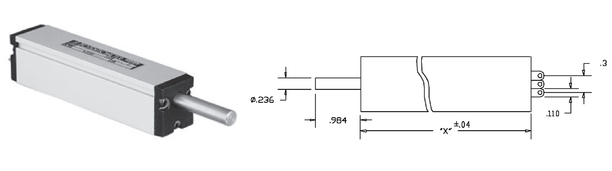 LCP18 Conductive PlasticPrecision Linear Motion Potentiometer
